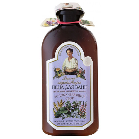 Babuszka Agafia Pianka do kąpieli z Mydlnicy lekarskiej uspokajająca 500ml