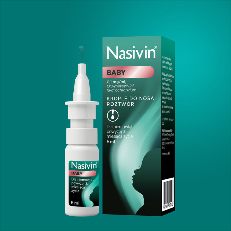Nasivin Baby 0,01% krople do nosa 5ml