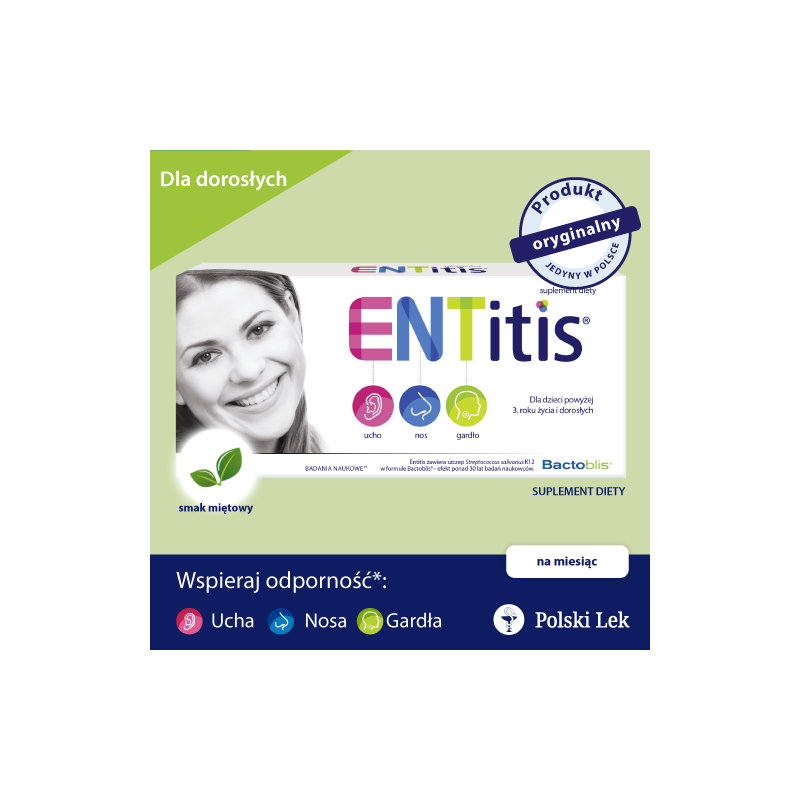 Entitis 30 pastylek do ssania • cena | opinie • AptekaPrima