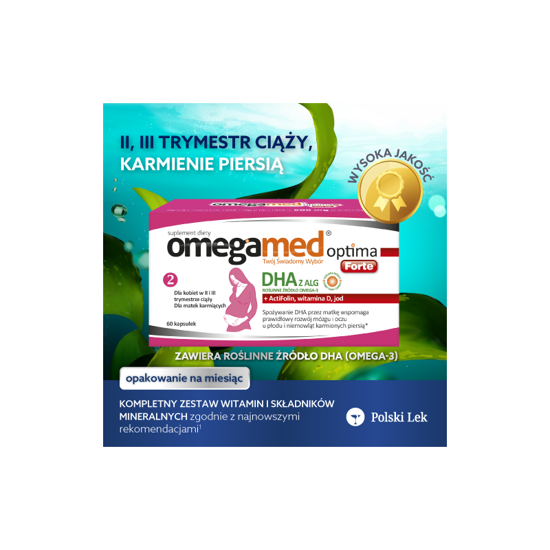 OmegaMed Optima Forte od 13 tygodnia ciąży 60 kapsułek