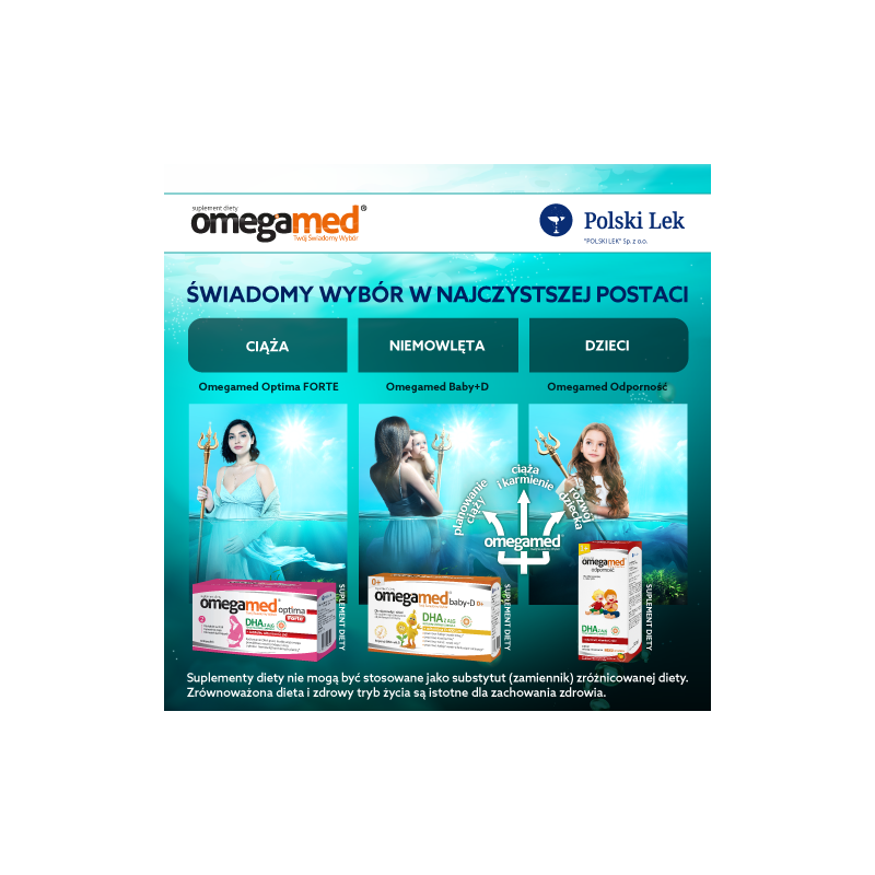 OmegaMed Optima Forte od 13 tygodnia ciąży 60 kapsułek